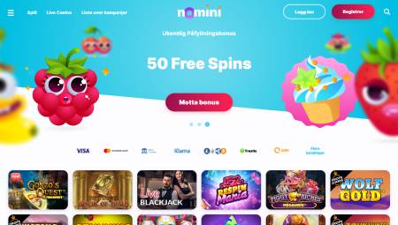 Nomini Casino - Velg mellom syv ulike casino bonuser!